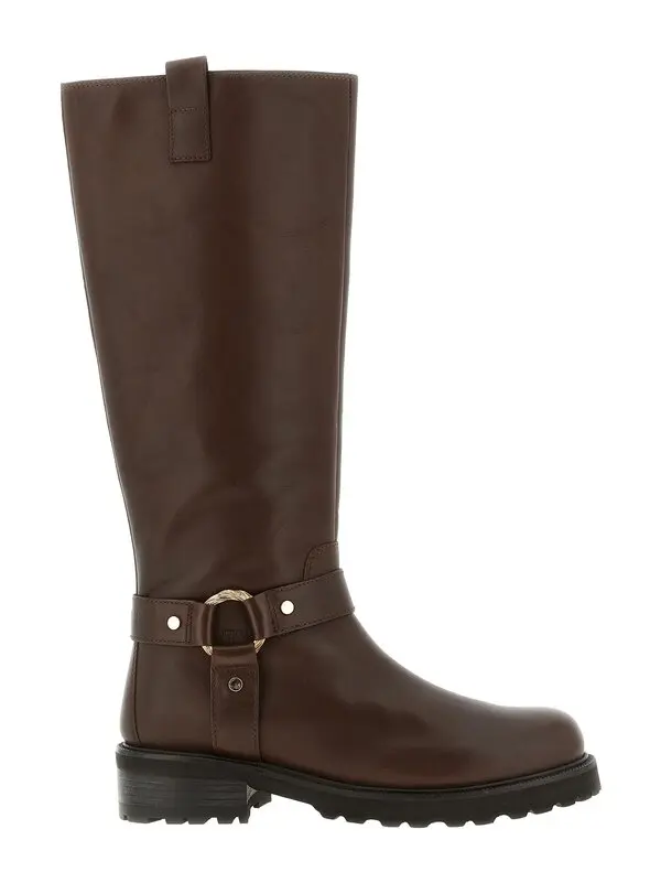 Twin-set Torchon Ring Boots - Brown