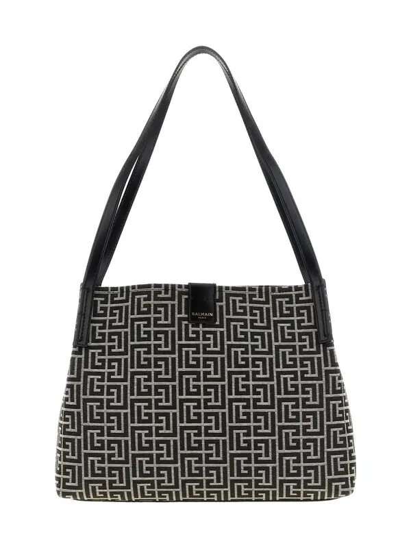 Balmain Release' Shopping Bag - White/black
