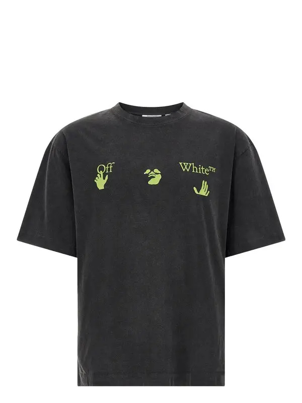 Off-White Bacco Arrow Skate' T-shirt - Black