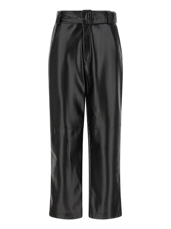 Twin-set Coated Fabric Trousers - Black