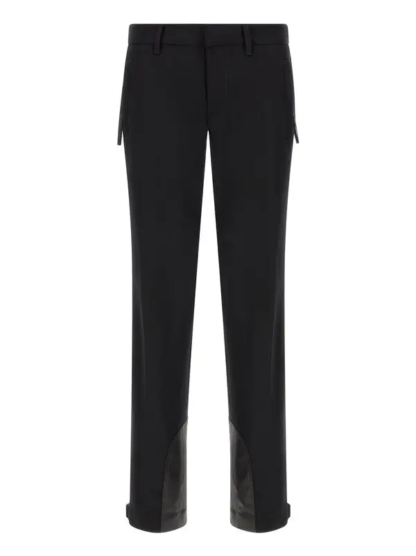 Dsquared2 Wool Cigarette Slim Pants - Black
