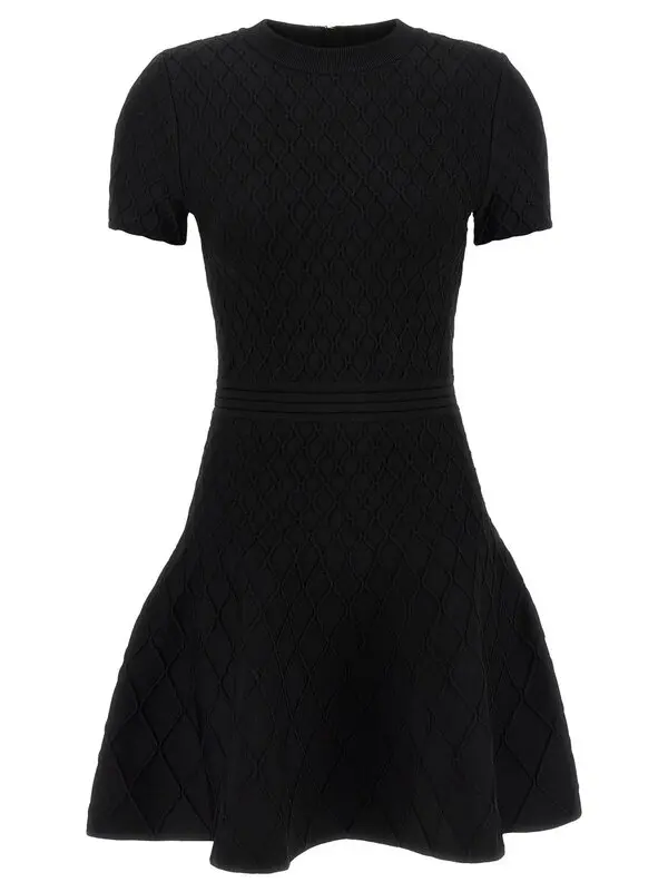 Balmain Skater Dress - Black