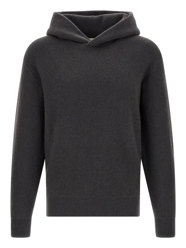 LEMAIRE Cashmere Hooded Sweater - Gray