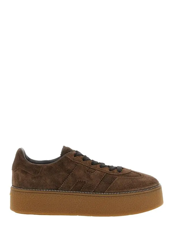 Hogan Cool Suede Sneakers - Brown