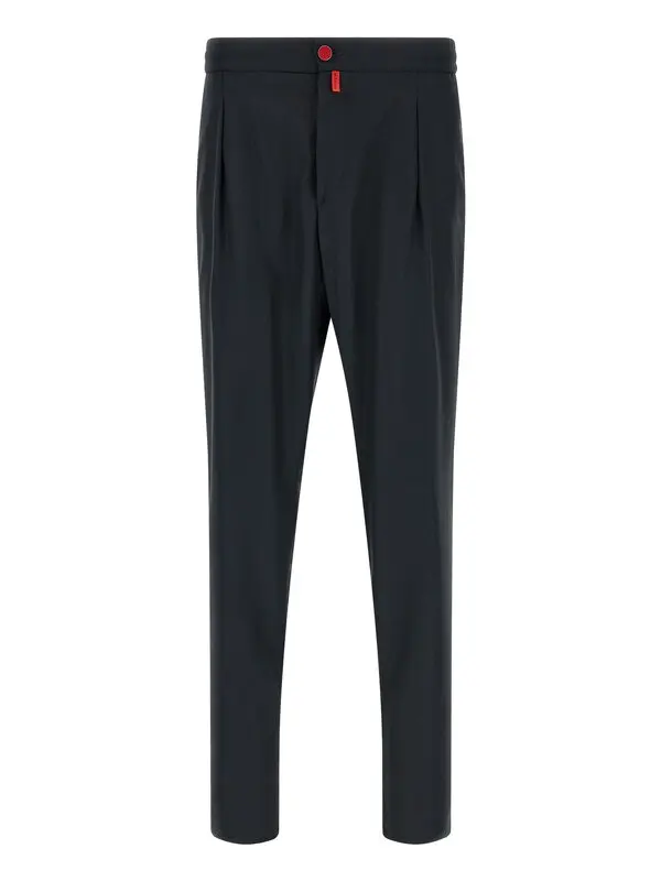 Kiton Virgin Wool Trousers - Blue