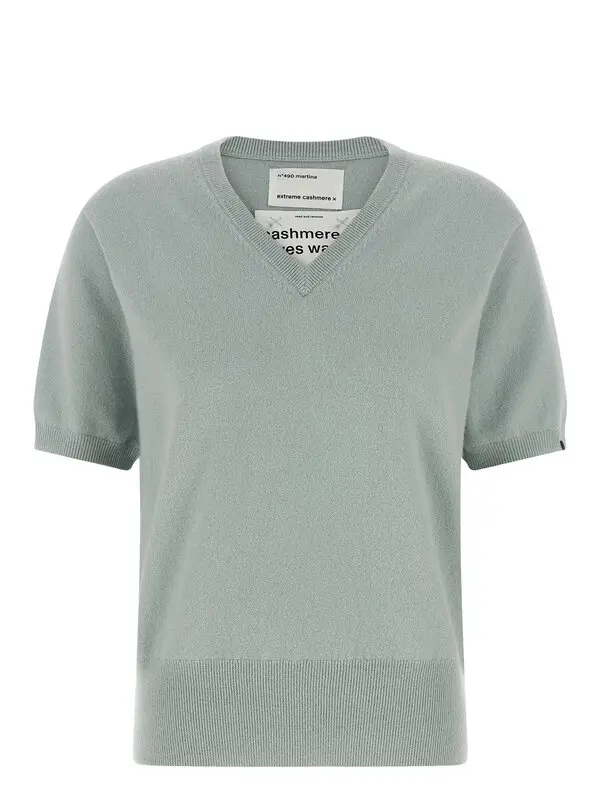 Extreme Cashmere N°490 Martina Short-sleeved Sweater - Green