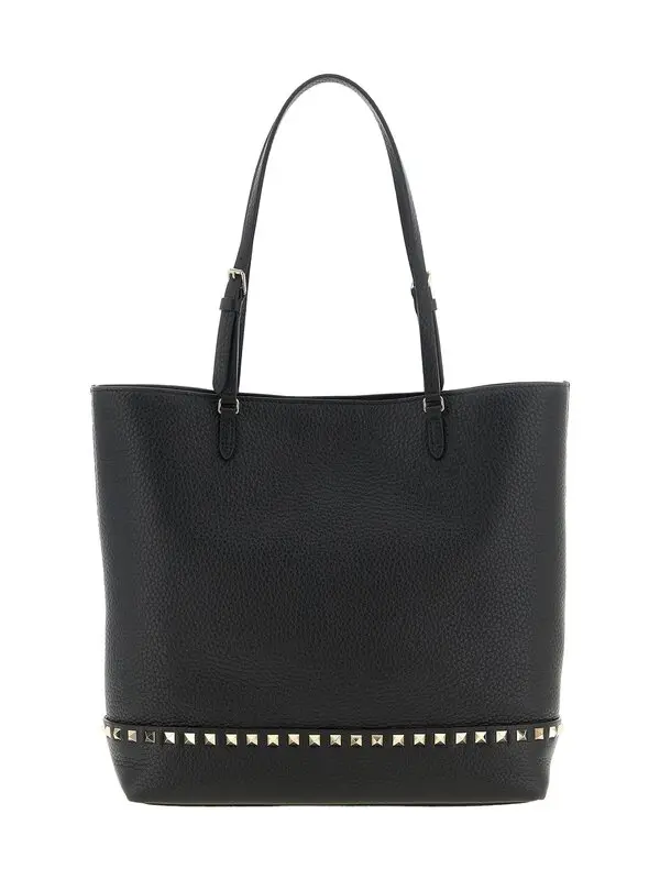 Valentino Garavani Rockstud Medium Shoulder Bag - Black
