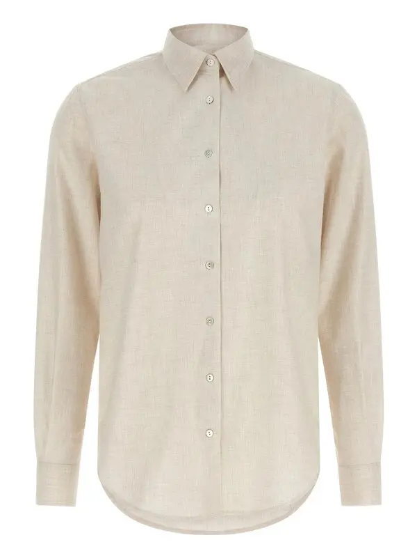 XACUS Marta Flannel Shirt - Beige