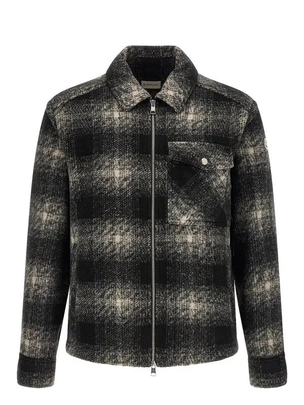 Moncler Zip Overshirt - Gray