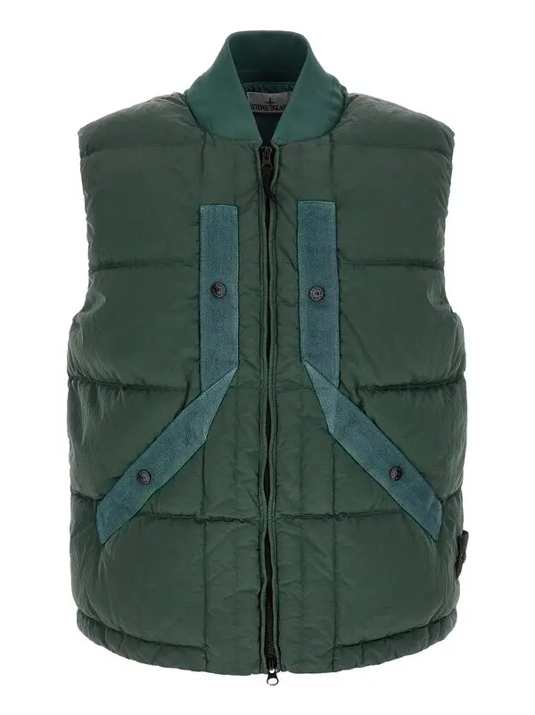 Stone Island G100008 Vest - Green