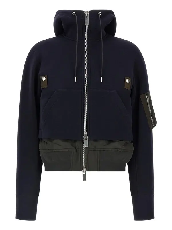 Sacai Sponge Bomber Jacket - Blue
