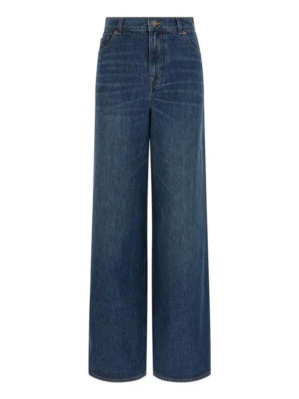 Chloé Palazzo Denim Jeans - Blue