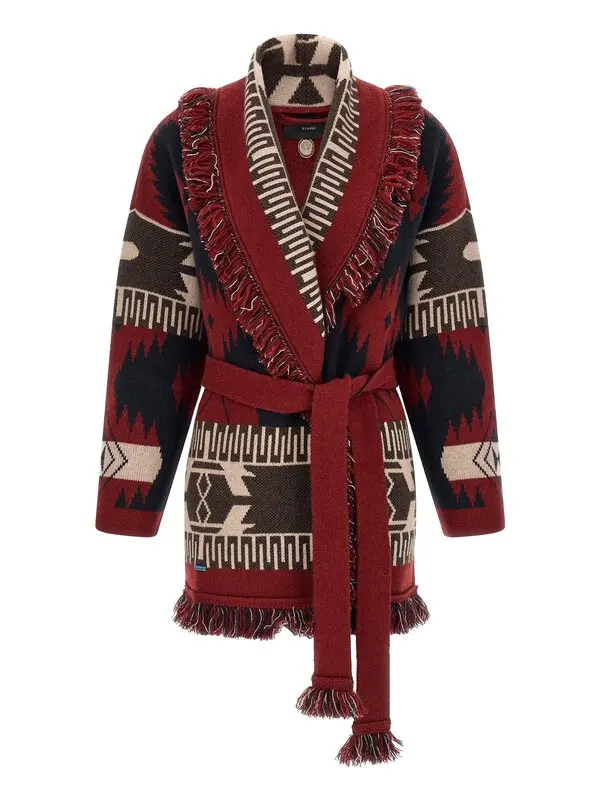 Alanui Icon Cashmere Cardigan - Red