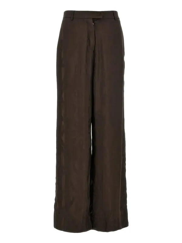 F.R.S FOR RESTLESS SLEEPERS Arche Viscose Jacquard Pants - Brown