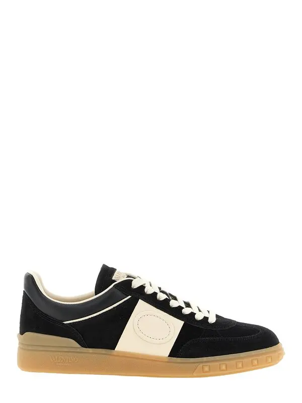 Valentino Garavani Upvillage Leather And Suede Sneakers - Multi