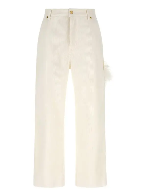 DARKPARK Lisa Corduroy Trousers - White