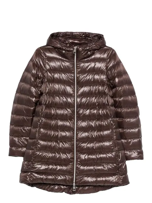 Herno Quilted Puff Coat - Brown