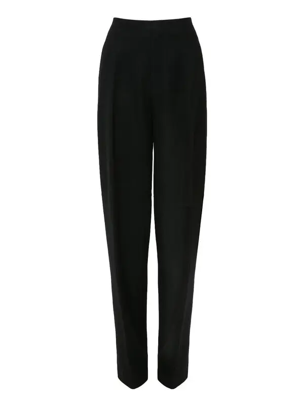 Victoria Beckham Virgin Wool Trousers - Black