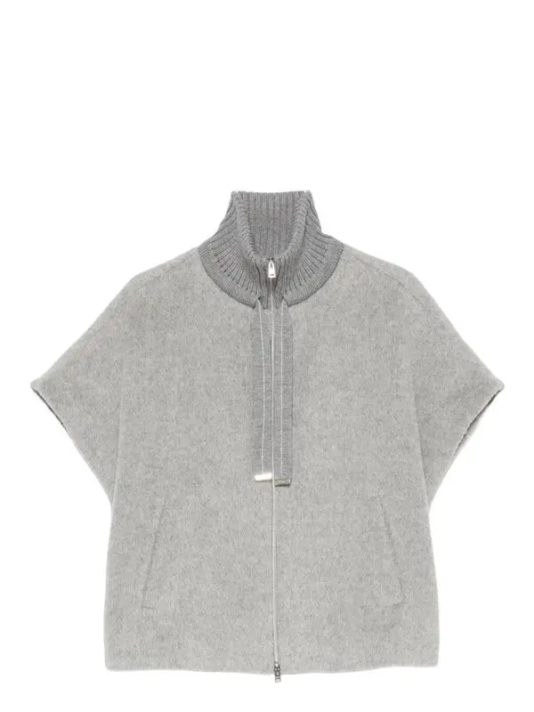 Herno Alpaca Cape - Gray