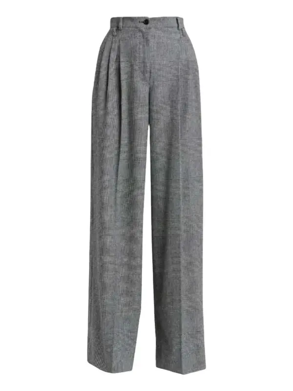 Dolce & Gabbana Prince Of Wales Trousers - Gray