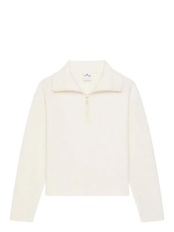 COURREGES Trucker Sweater - White