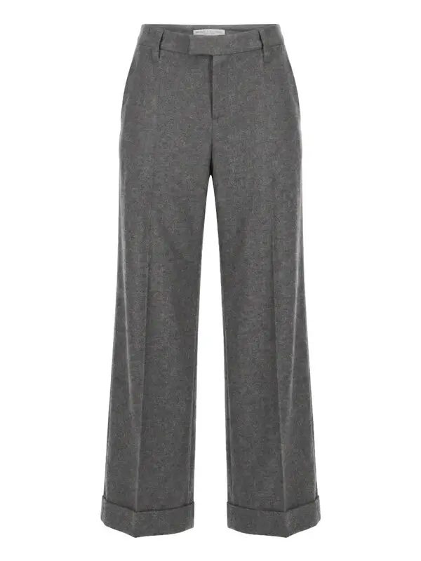 Brunello Cucinelli Wool Trousers - Gray