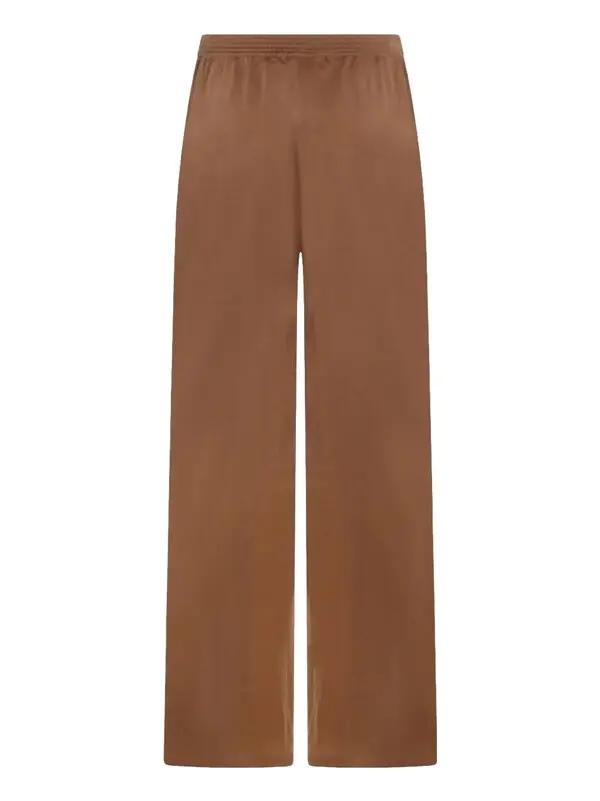 Fabiana Filippi Silk Blend Pull On Trousers - Brown
