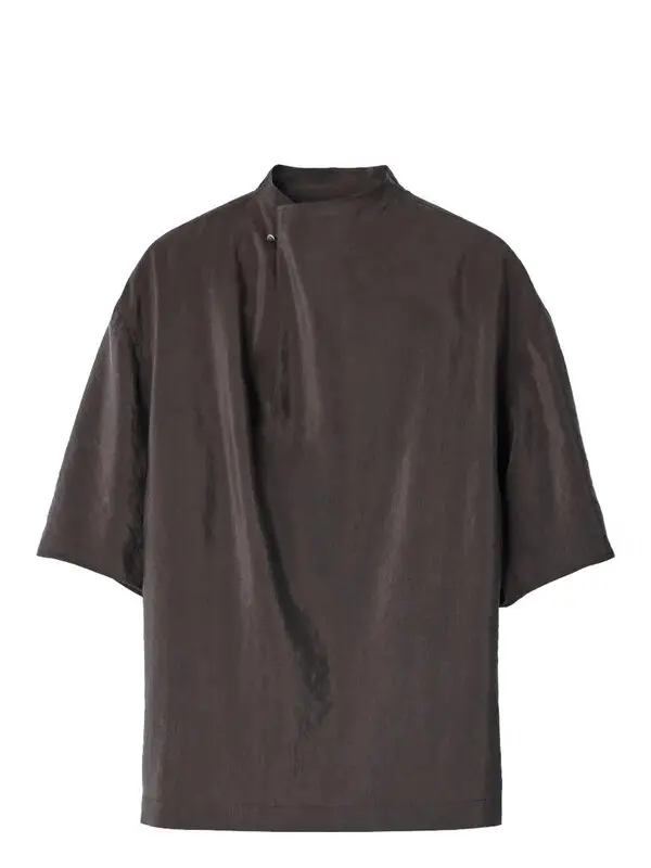 LEMAIRE Short Sleeve Tunic - Brown