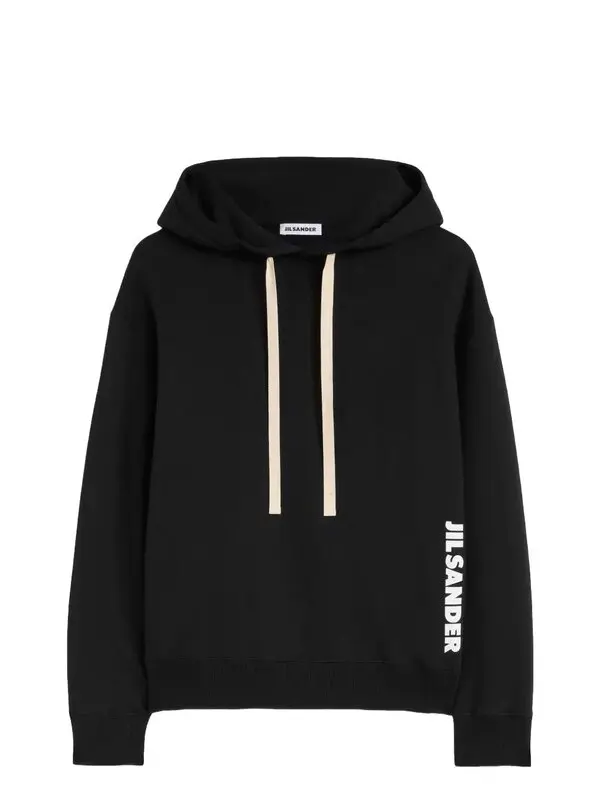 JIL SANDER Logo Hoody - Black