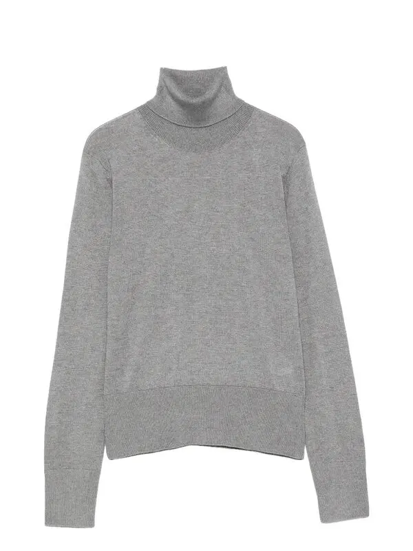 Alpha Studio High Neck Sweater - Gray