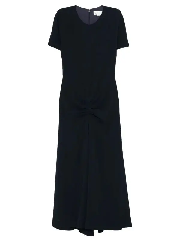 Victoria Beckham Short Sleeve Midi Dress - Blue