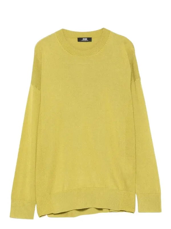 Alpha Studio Crew Neck Sweater - Yellow