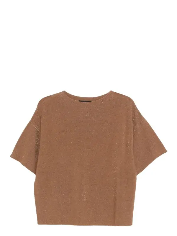 Fabiana Filippi Lurex Shirt - Brown
