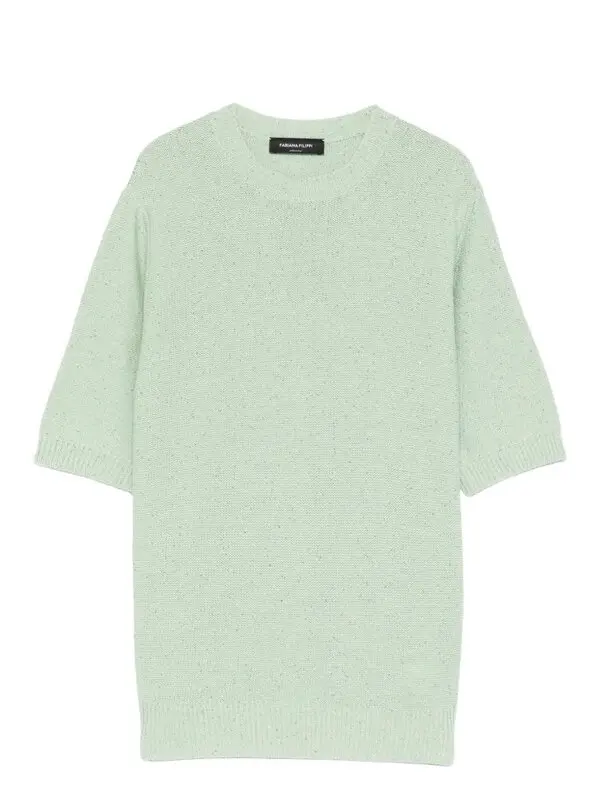 Fabiana Filippi Embroidered Sequin Sweater - Green
