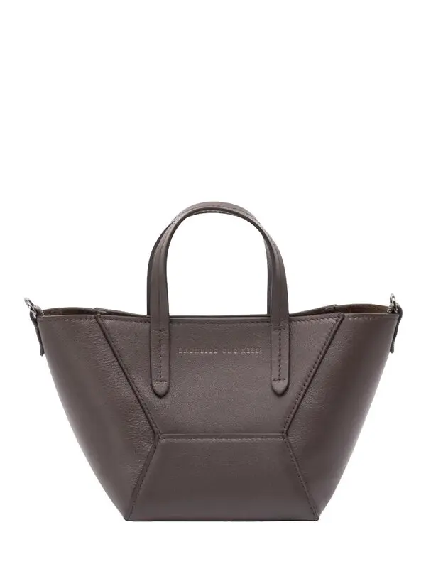 Brunello Cucinelli Mini Tote Bag - Brown