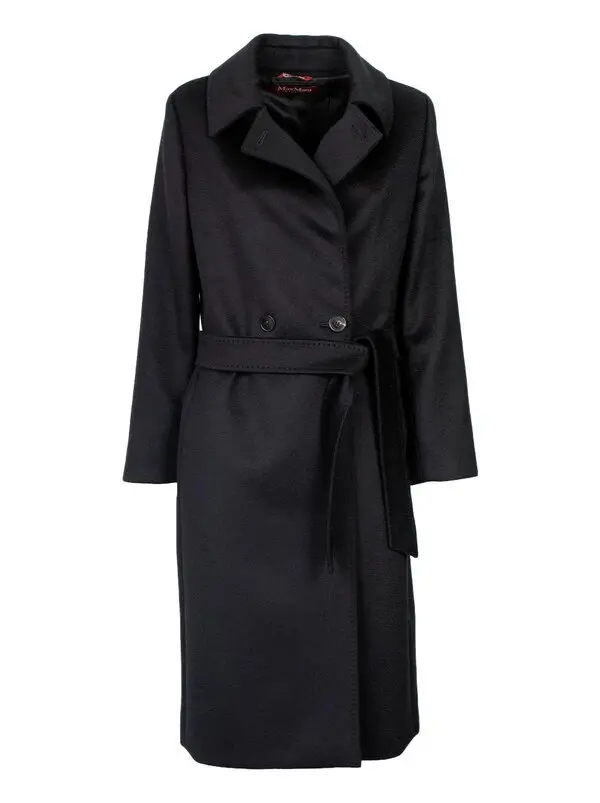 Max Mara Bcollag013 Virgin Wool Coat - Black