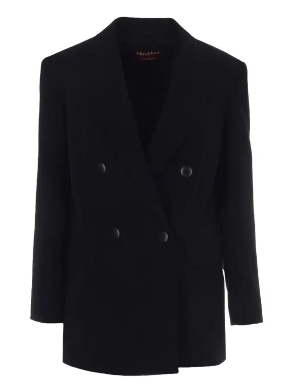Max Mara Baobap Double Breasted Jacket - Black