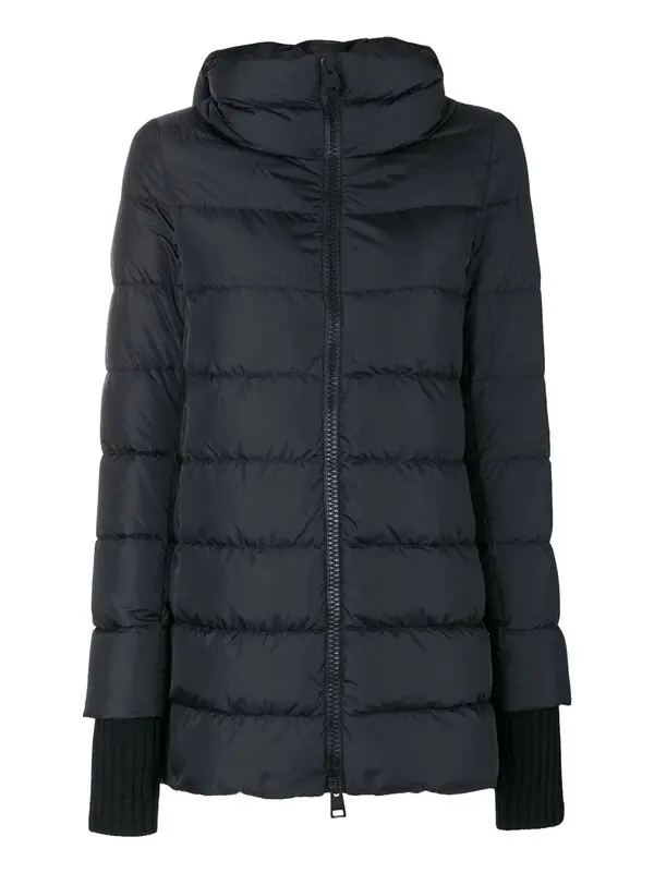 Herno A-shape Chamonix Hooded Puff Coat - Black