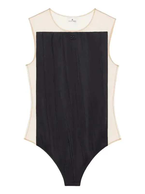 COURREGES Illusion Body Suit - Black
