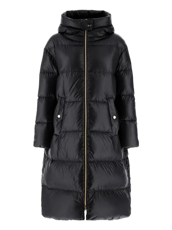 Herno Long Puffer Coat - Black
