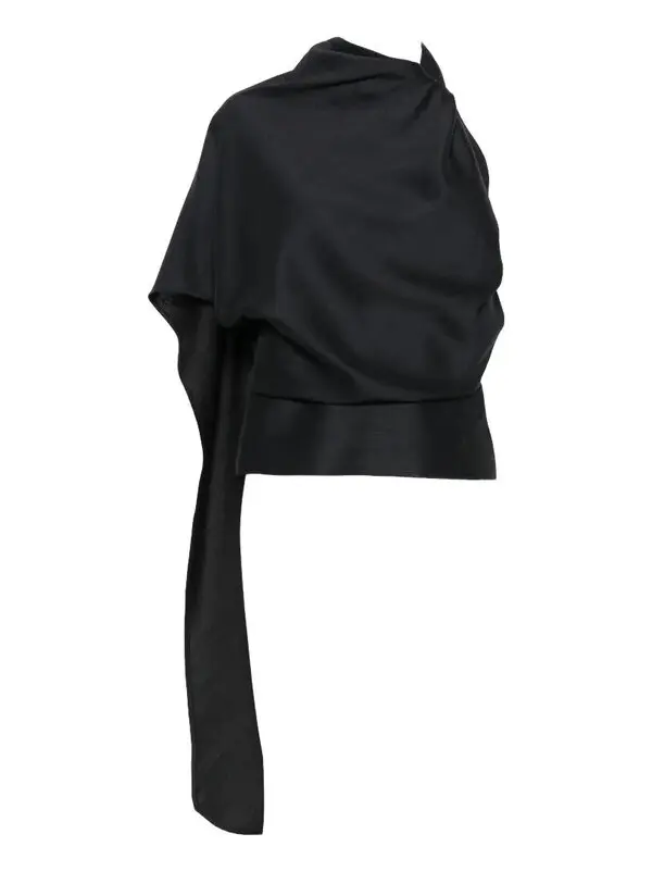 RÓHE Scarf Top - Blue