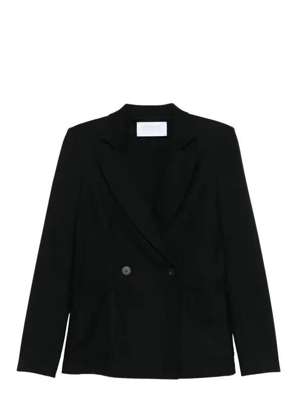 Harris Wharf London Double Breasted Jacket - Black