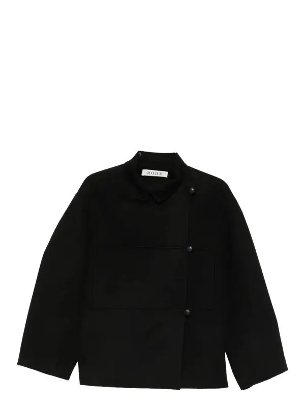 RÓHE Double-faced Wool Jacket - Black