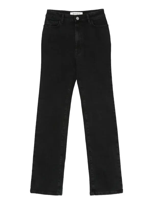 RÓHE High-rise Straight Denim - Black
