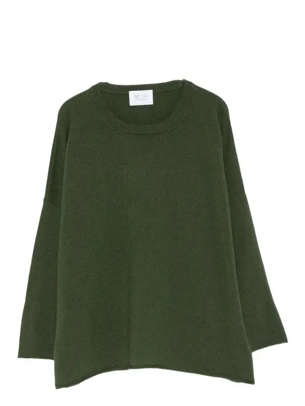 BE YOU Crew Neck Sweater - Green