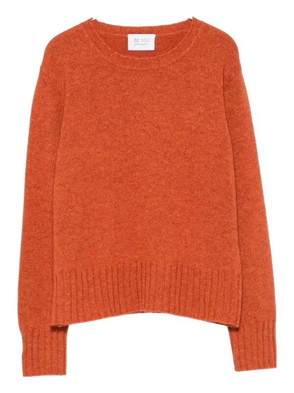 BE YOU Crew Neck Sweater - Orange