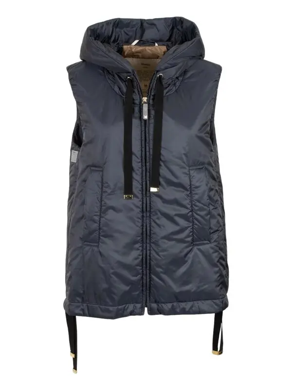 Max Mara Hooded Puffed Coat - Blue