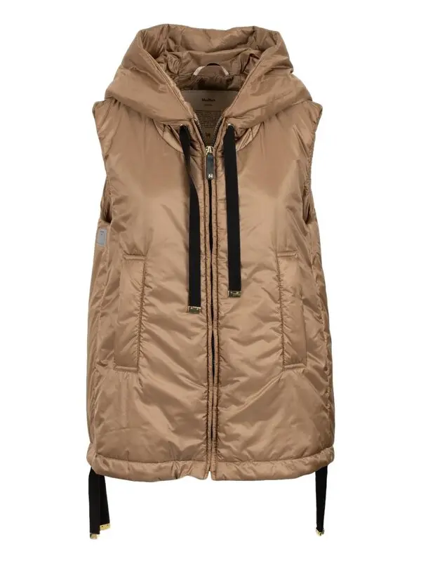 Max Mara Hooded Puffed Coat - Gold