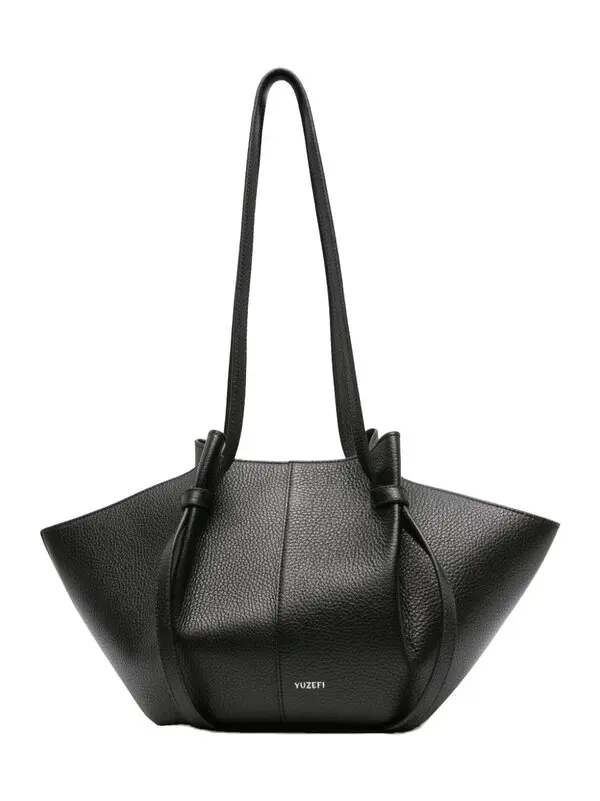 Yuzefi Mochi Leather Bag - Black