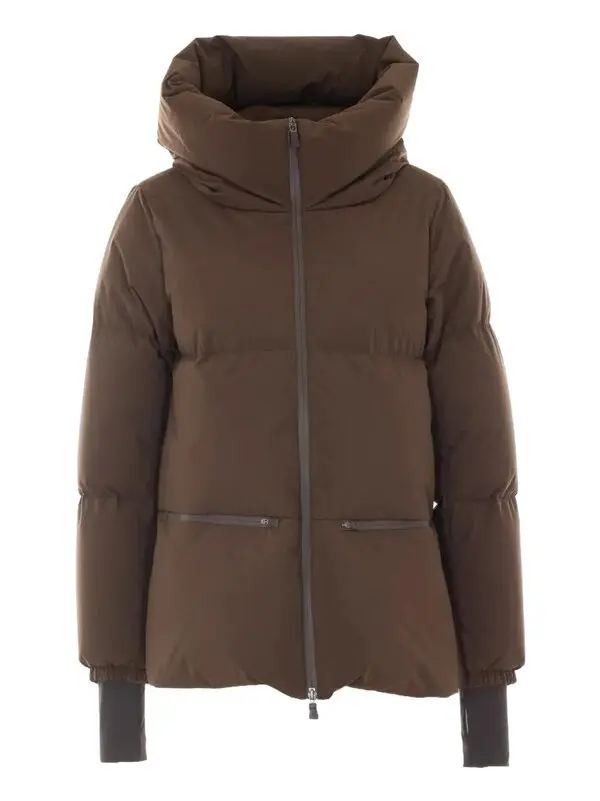Herno Hooded Puffer Jacket - Brown